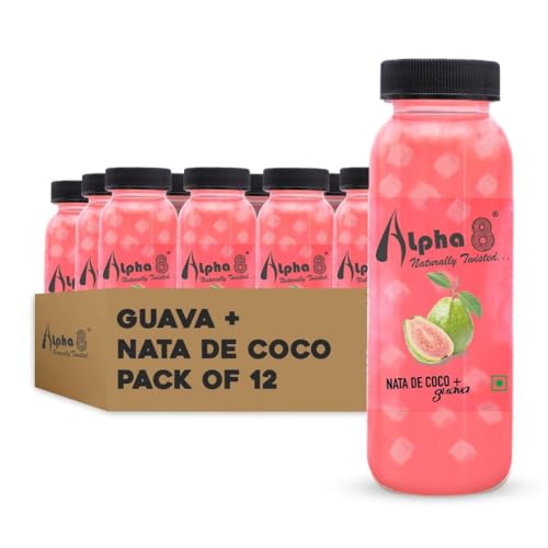 ALPHA 8 FRUIT Juice with NATA De Coco Coconut Cubes Natural Energizer ...