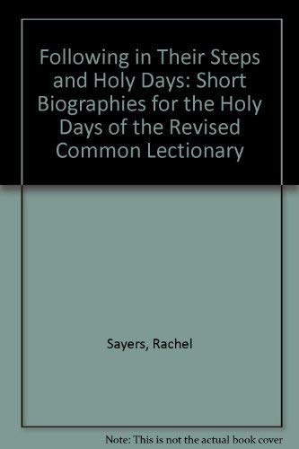 Following in Their Footsteps: Short Biographies for the Holy Days of ...