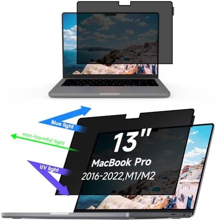 Amazon.com: PYS for MacBook Pro Privacy Screen 13 inch, Webcam Cover ...