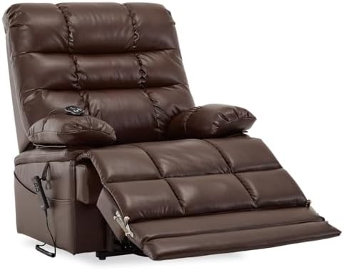 Amazon.com: DYNOX 400 LBS Lift Chairs for Big & Tall Seniors Power Lay Flat Recliner with Heat ...