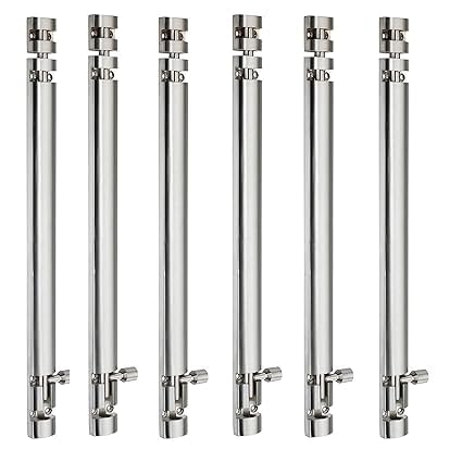 Unix Pack of 6 |8 inch Aluminium zaylo Tower Bolt | SS Finish | Home ...