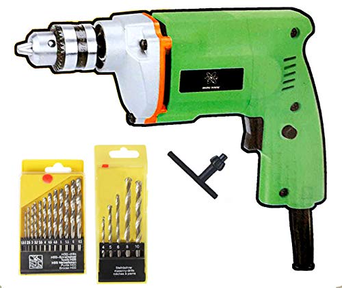 ISC Powerful Electric Drill Machine 10mm Combo Drill Bit Set for ...