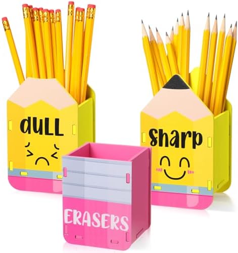 Amazon.com: Sharp-Dull Pencil Holder, Unique Pencil Shaped Pen Holder ...