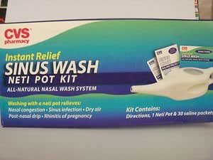 Amazon.com: cvs Sinus Wash Neti Pot Kit with 30 Saline Packets : Health ...