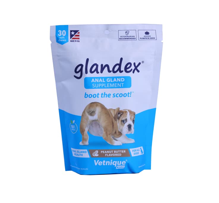 Buy Glandex Anal Gland Fiber Soft Chews for Dogs (30 Chews) Online at ...