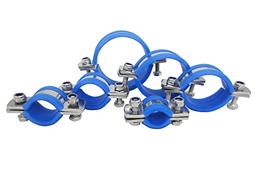 Stainless Steel Heavy Duty Flat Band Pipe Hose Clamp with Rubber ...