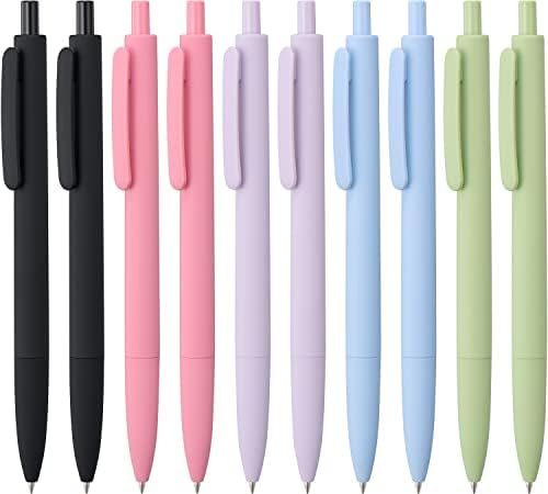 LINFANC Black Gel Pens Fine Point Smooth Writing Pens Bulk, Soft Touch ...