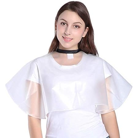 Amazon.com : Short Makeup Comb Out Cape Bib, Salon Hair Dye, Shampoo ...