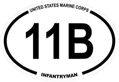 Amazon.com: United States Army MOS 11B Infantryman Oval Sticker Die Cut ...