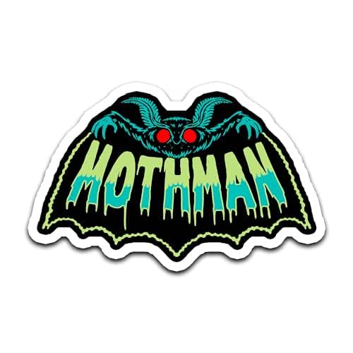 Amazon.com: 4" Mothman Sticker Lowbrow Batwing Cryptid Cryptozoology ...