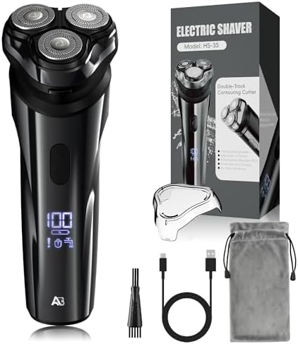 Amazon.com: ABGAB Electric Rechargeable Shaver for Men,Wet & Dry ...