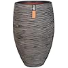 CAPI EUROPE - Vase elegant deluxe Rib NL - 51x72 - Anthracite - Opening ...