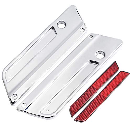 Snapklik.com : Amazicha Chrome Saddlebag Latch Covers