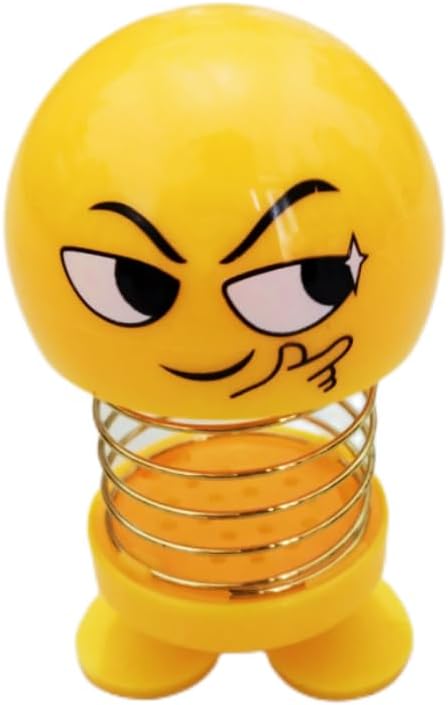 Amazon.com: YHJJ Ornament Spring Shake Head Expression Doll Ornaments ...