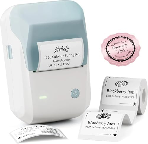 GIVOKE Bluetooth Thermal Shipping Label Printer, Wireless Thermal ...