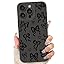 Amazon.com: Lovmooful Compatible for iPhone 16 Pro Max Case Cute Cool Butterfly Black Design for ...