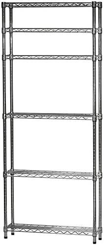 Amazon.com: Shelving Inc. 8" d x 18" w x 64" h Chrome Wire Shelving ...