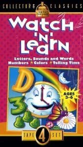 Amazon.com: Watch N Learn Letters/Sounds/Numbers [VHS] : Watch N Learn ...