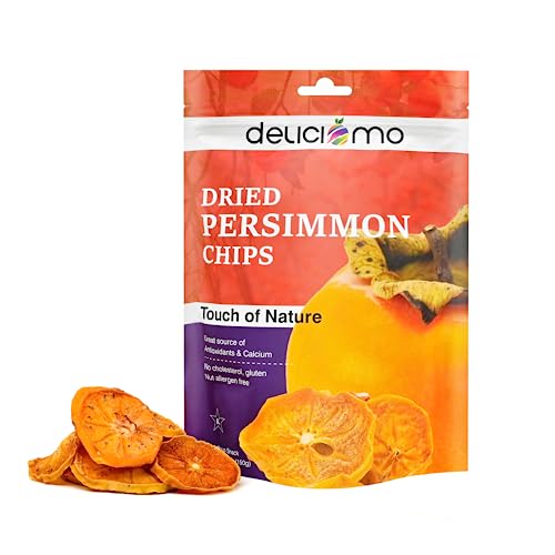Amazon.com: Organic Dried Persimmon Chips 5.3 oz - Healthy Snack, Dried ...
