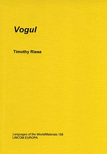 Vogul (Mansi): Timothy Riese: 9783895862311: Amazon.com: Books