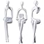 XINXUAN White Abstract Resin Sculpture - Modern Art Figurine Ornament ...