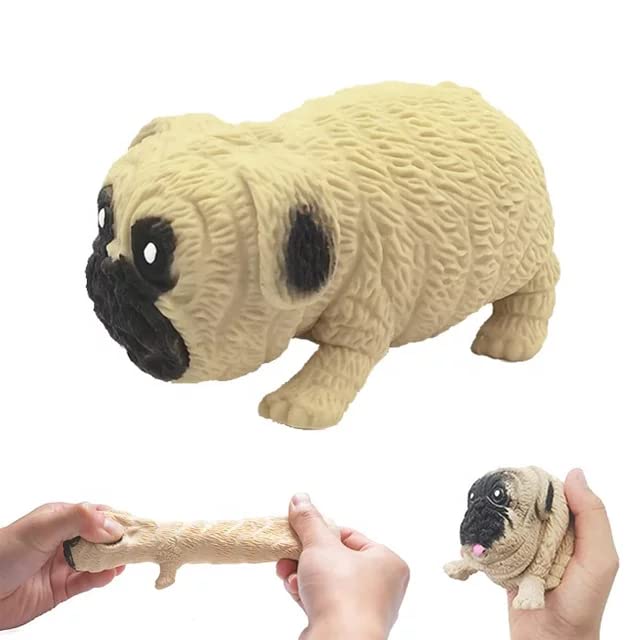 Buy 3D Stretchy Pug for Stress Anxiety Relief Toy Pack of 1 Piece ...