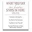 What You Say in Here Sign - Confidentiality Poster for Therapy Office ...