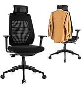 Amazon.com: COSTWAY Executive Office Chair, Ergonomic PU Leather Desk ...