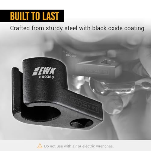 Snapklik.com : EWK 7/8 (22mm) Offset Oxygen Sensor Socket, 3/8 Drive O2 ...