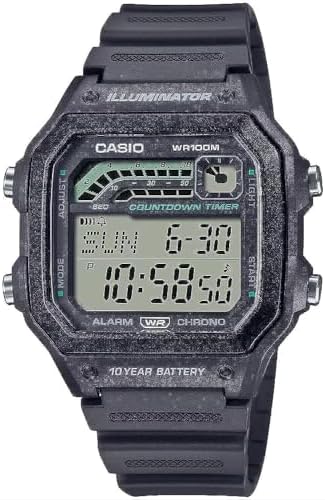 Casio Illuminator 10-Year Battery Countdown Timer Alarm Chronograph Men ...