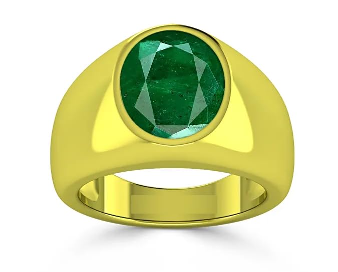 Buy GemsMart 11 Pure Panchdhatu Emerald Ring For Men Women 7 Ratti IGL ...