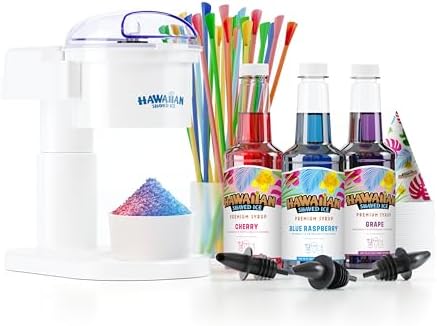 Shaved Ice Machine and Syrup Party Package | Includes S900 Shaved Ice ...
