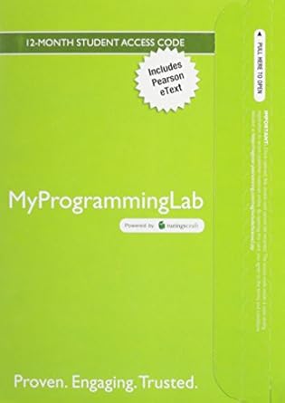 Amazon.com: MyLab Programming with Pearson eText - Access Card - for ...
