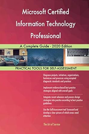 Buy Microsoft Certified Information Technology Professional A Complete Guide - 2020 Edition Book ...