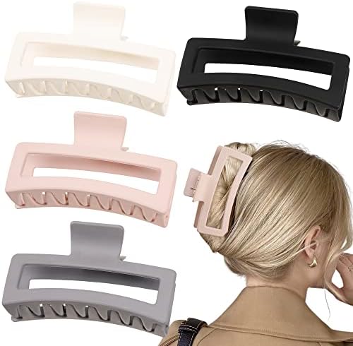 Amazon.com : Oversized Claw Clips for Thick, Curly and Long Hair - 5 ...