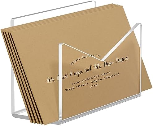 Amazon.com : ROYALITA Acrylic Mail Holder Cute Mail Organizer ...