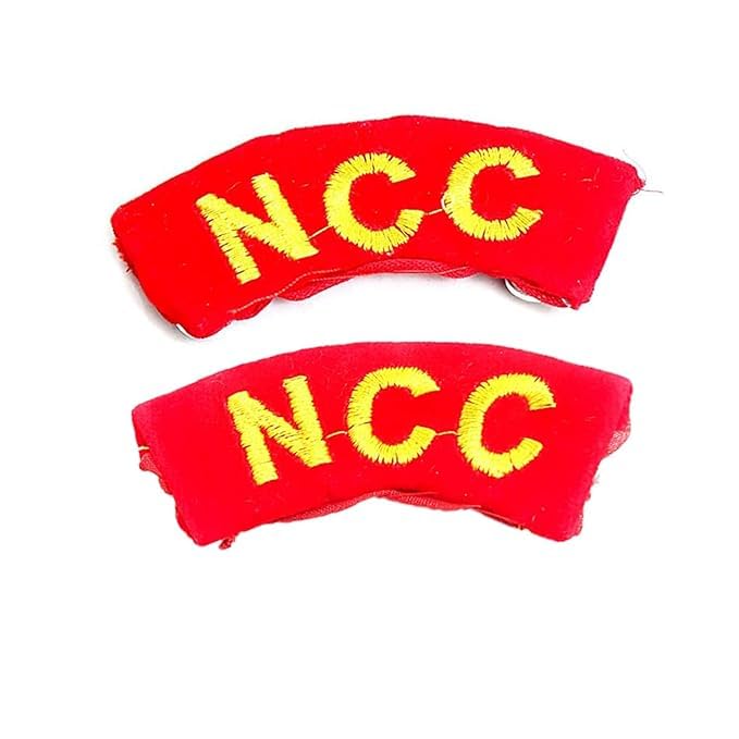 Red NCC Batch | NCC Uniforms Accessories Pack of 2 : Amazon.in ...