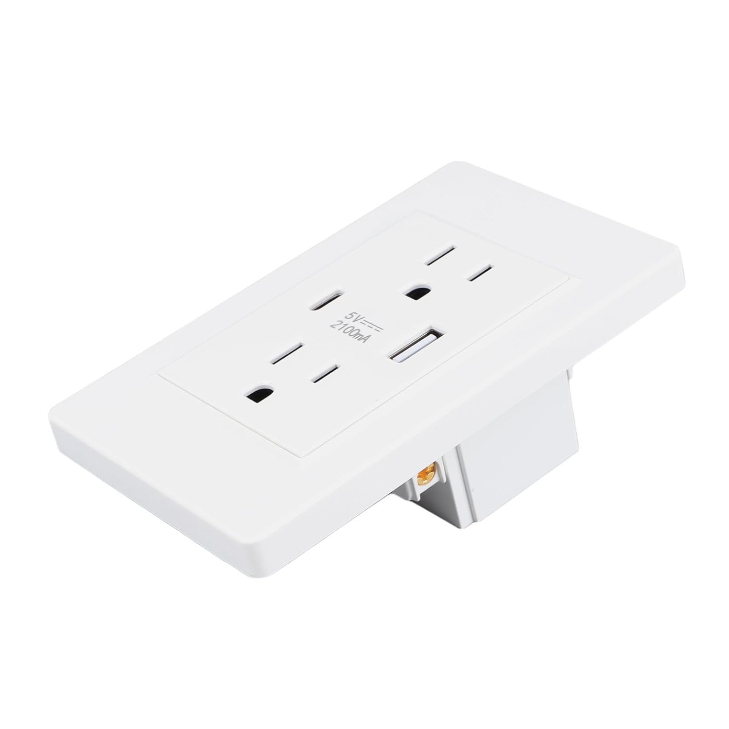 US Socket USB Type C Wall Outlet Multi Functional High Receptacle for ...