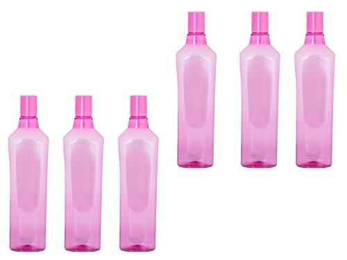 GADGE PLATINUM PINK COLOR BOTTLE SET OF 6 : Amazon.in: Home & Kitchen