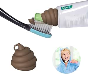 Amazon.com: Funny Poop Toothpaste top Cap, Cute Poop Silicone ...