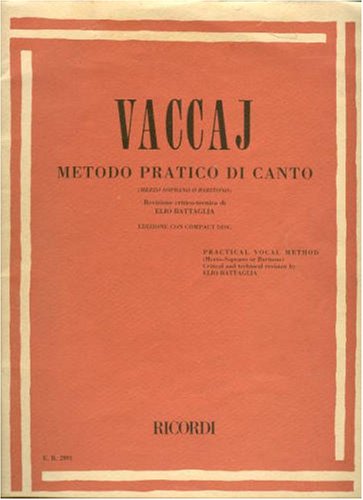 Vaccaj: Metodo Pratico di Canto (Ariette su testi di Metastasio) (Mezzo ...