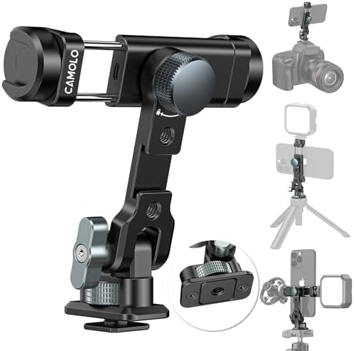 CAMOLO Metal Tripod Stand Cell Phone Stand Holder Adapter Smartphone ...