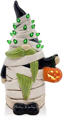 Amazon.com: [ Extra Large ] Light Up Ceramic Gnome Fall Thanksgiving ...