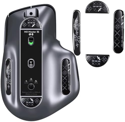 immoenuc Glass Mouse Skates for Logitech MX Master 3/3s Mouse Feet Pads ...