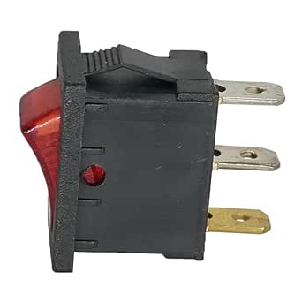 1PC Rocker Switch for TH1 T125 T120 3 pin 2 Position 15A 250V with Red ...