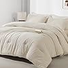 Amazon.com: Litanika Beige Cotton Comforter Full Size, Breathable Cream ...