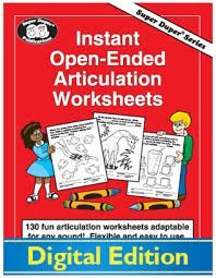 Instant Open-Ended Articulation Worksheets: Webber, Sharon G.: Amazon ...