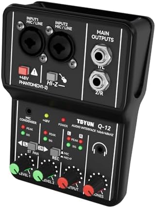 interface de audio,Placa de som profissional muti canals com USB 2.0 de ...