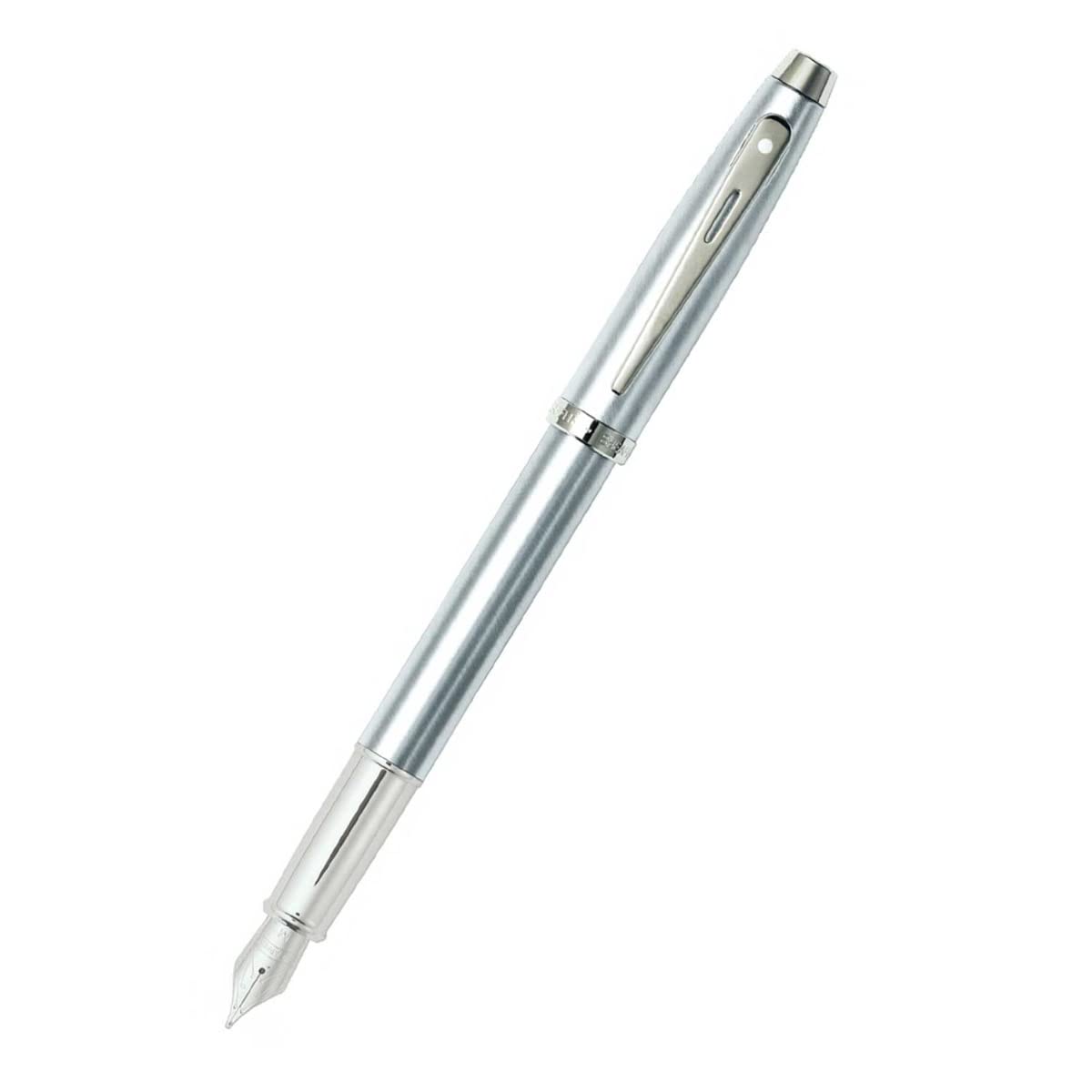 Sheaffer Gift 100 Brushed Chrome Fountain Pen | Fountain Pen Fine Nib ...