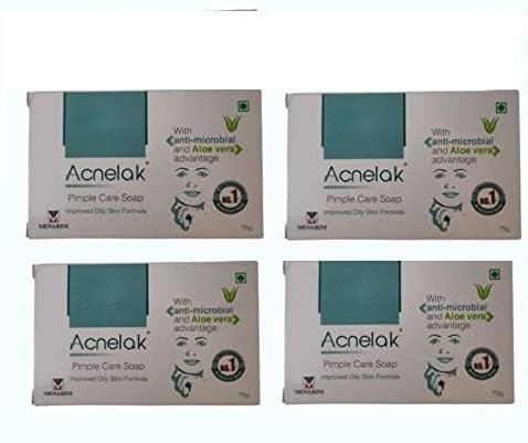 Buy BREEMETIC Acnelak Pimple Care Soap 75gm-pack of 4 Online at Low ...